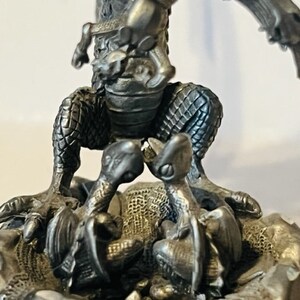 Pewter Dragon Figurine Magic Wizard Spoontiques Rawcliffe SIGNED Tom ...