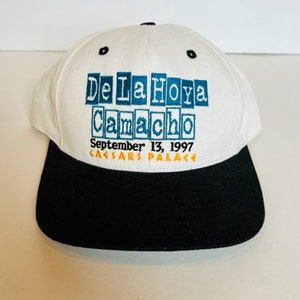 Oscar De La Hoya Hat Cap VS Hector Macho Camacho Vtg 1997 Caesars ...