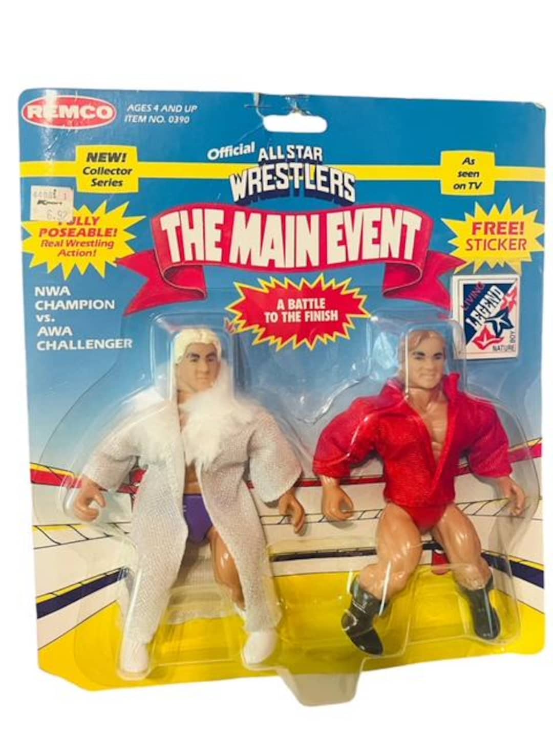 Ric Flair Remco AWA Wrestler Figures MOC Vtg All Star WWF Larry Zbyszko ...