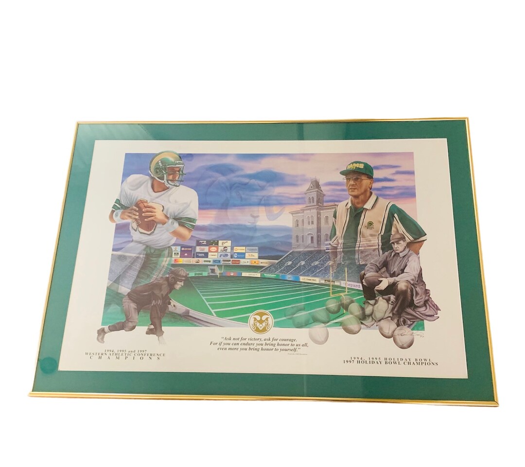 Colorado State Rams CSU Gerahmte Kunst Bild 1997 Sonny Lubick Moses ...