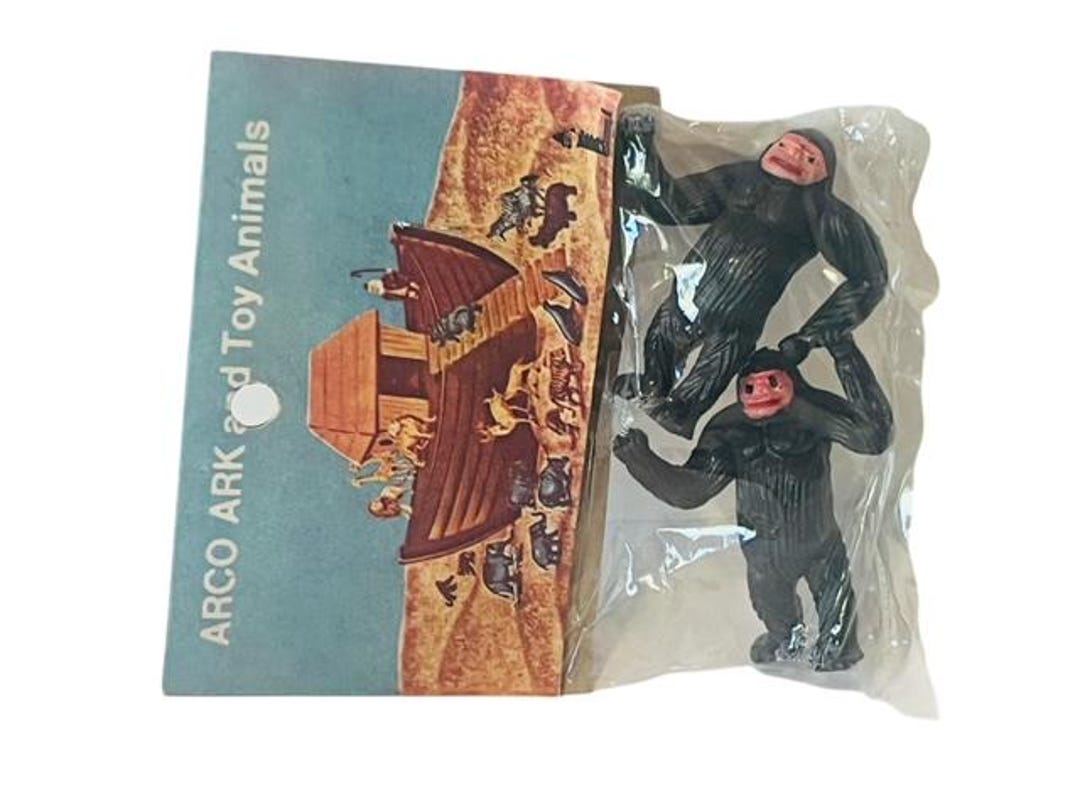 Arco Noahs Ark Toy Animals Plastic Figures SEALED Bag 1970s Gorilla ...