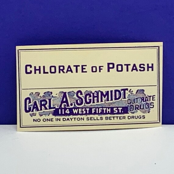 VINTAGE DRUG STORE Label Vintage 1930s Ephemera Paper Pharmacy | Etsy