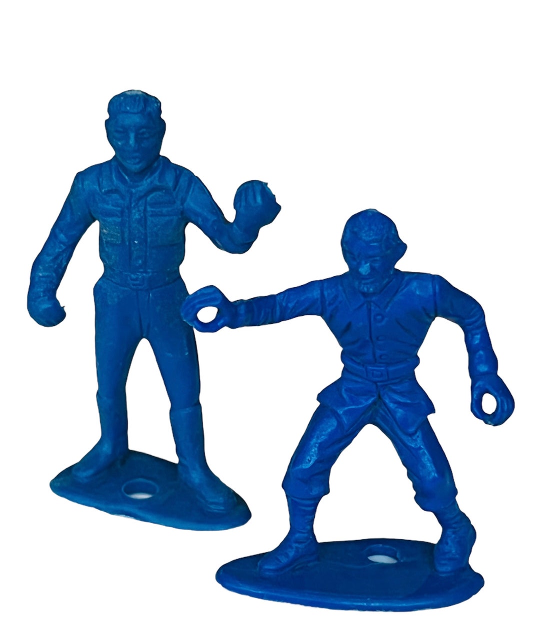 MPC Ring Hand BLUE Army Men Toy Soldier Plastic Military Figure Vtg ...