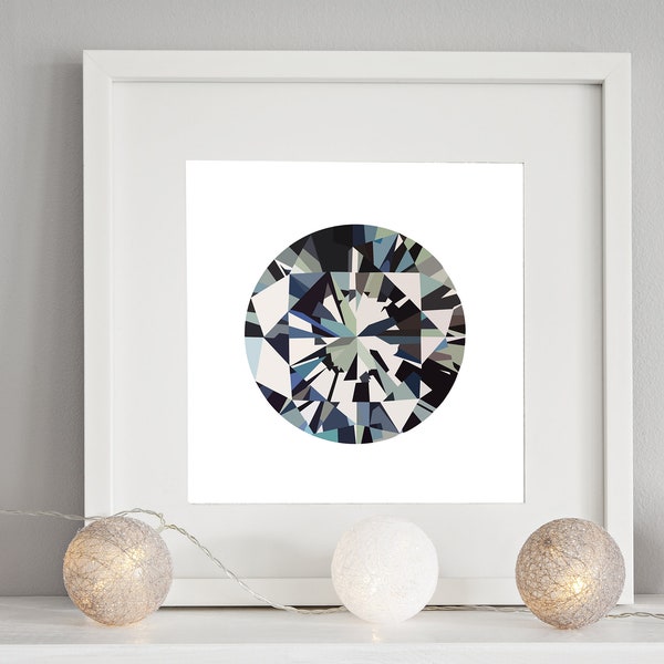 Diamond Print - Etsy