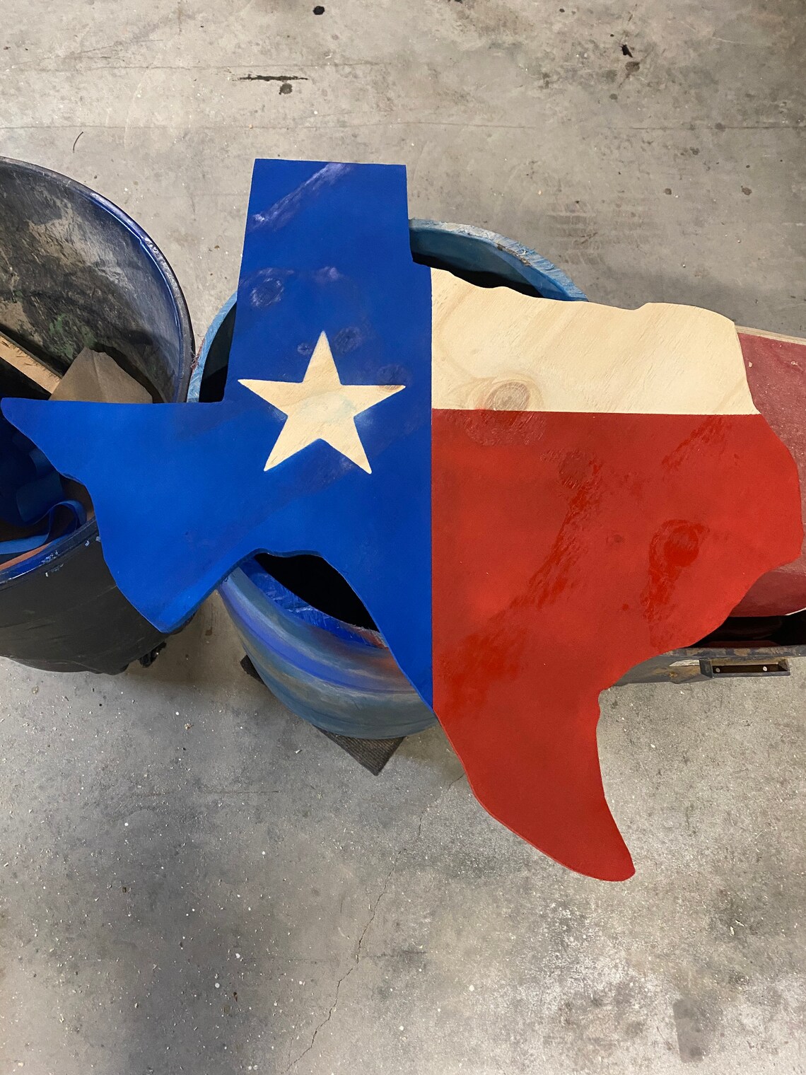 Texas Shaped Flag Wall Decor 30 large - Etsy
