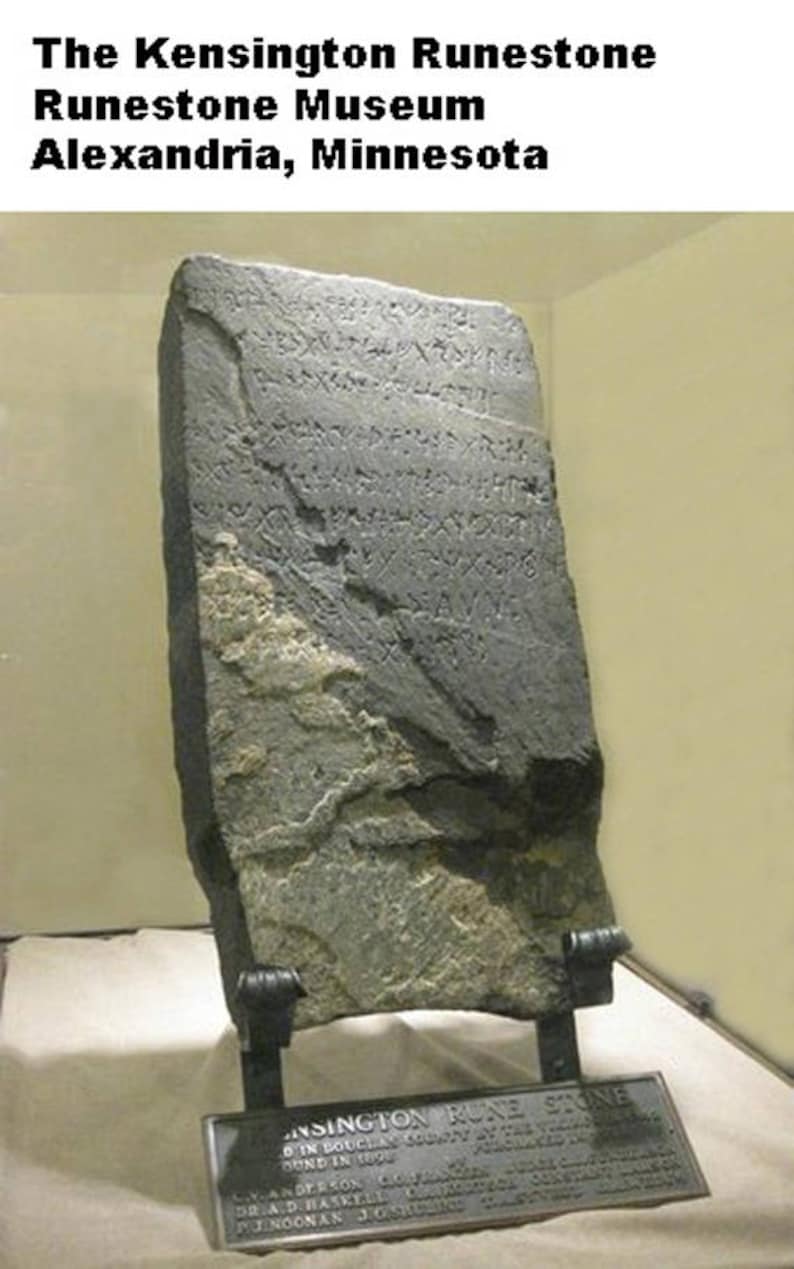 Kensington Runestone Rare Reproduction - Etsy