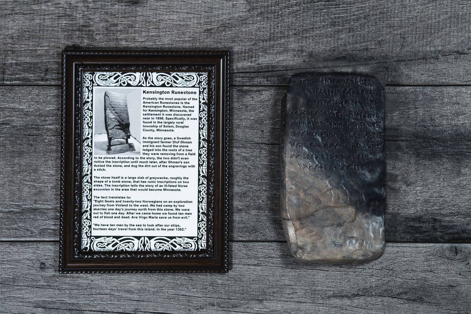 Kensington Runestone Rare Reproduction | Etsy