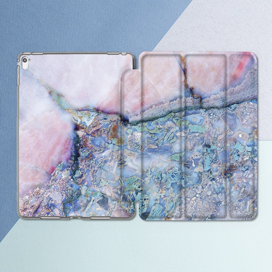 Pink Marble iPad Case Blue Marble Tablet Case Stone Girl Marble iPad ...
