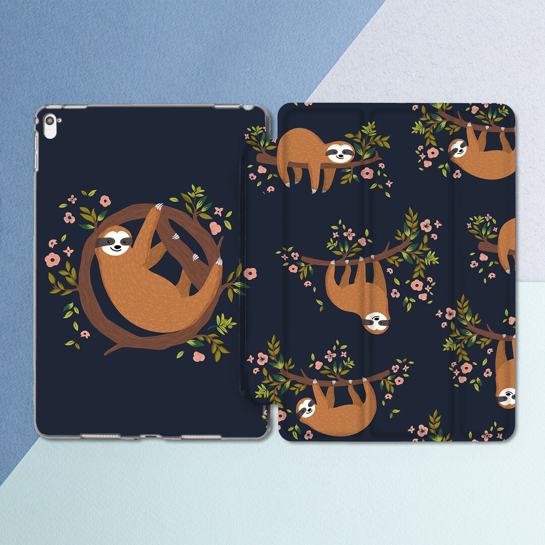 IPad Case Sloth Deep Blue Case Cute Animal iPad Case 10 5 iPad Case 9 7 ...