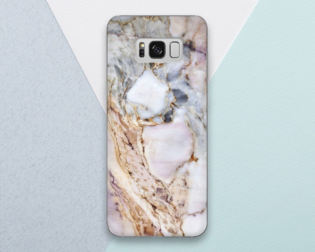 Phone Case Rose Gold Marble Stone Phone Case for Samsung Galaxy S25 ...