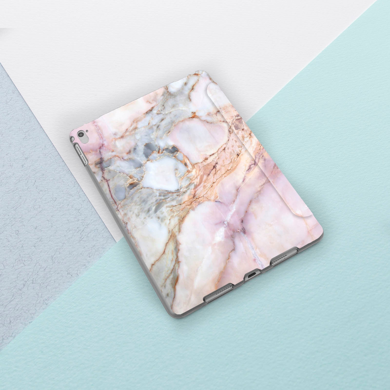 Rose Gold Marble iPad case 6th 5th gen Pink Marble iPad Pro - Etsy México