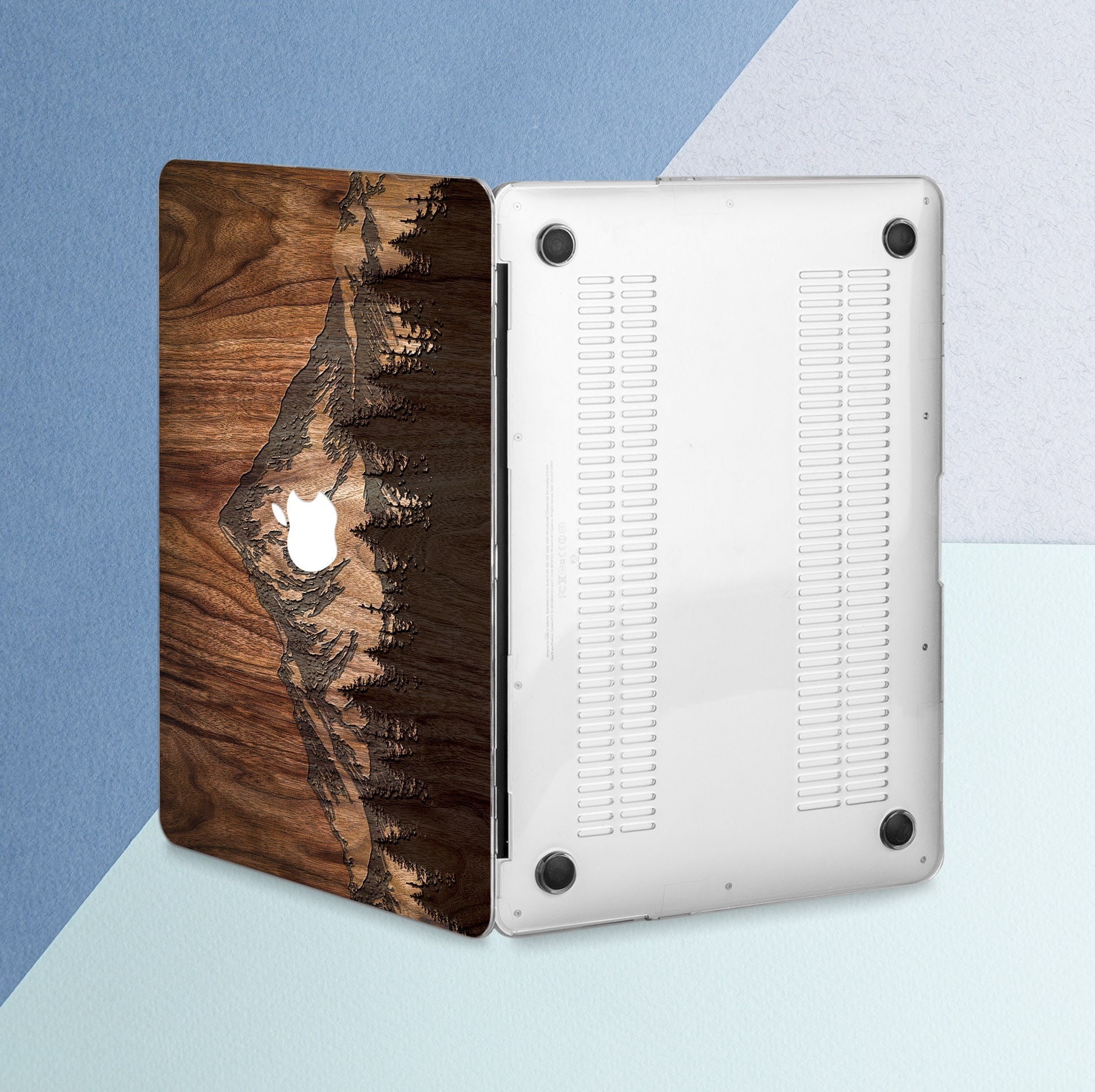 Wood Print Macbook Plastic Case Pro 16 Forest Trees Mountain - Etsy