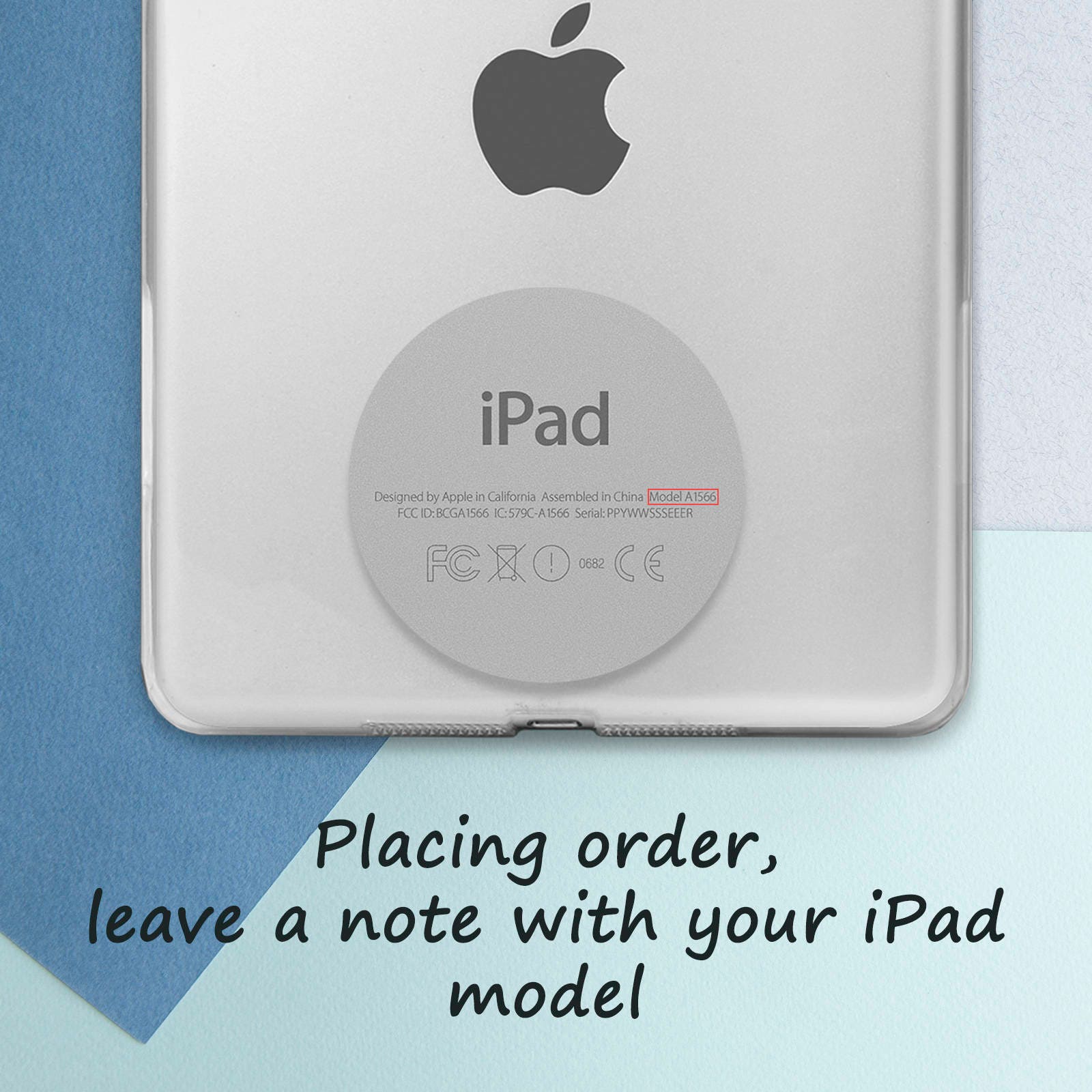 Light Blue Art Watercolor Art Blue Marble Teal Stone iPad Case Elegant ...