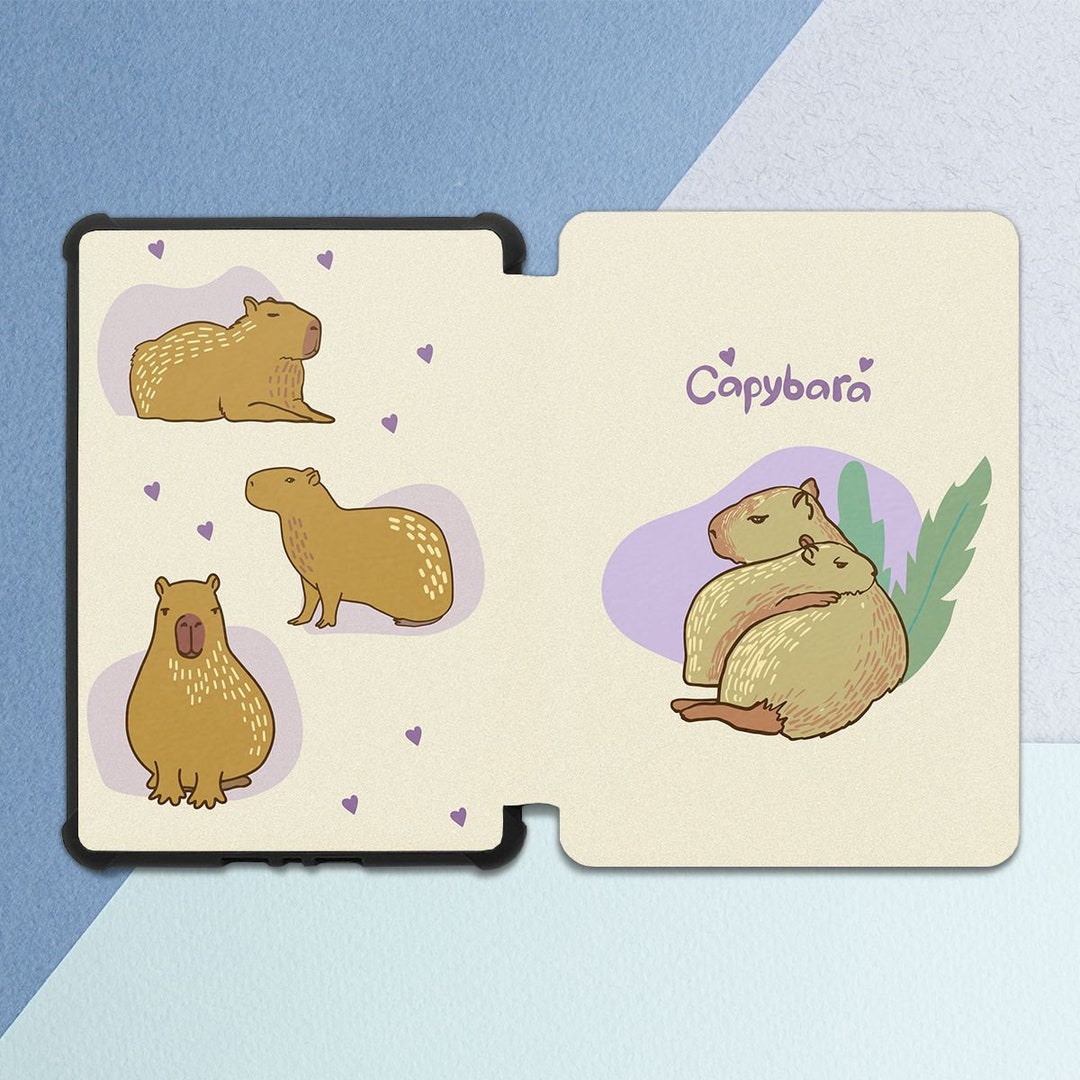 Kawaii Capybara Art Kindle Paperwhite 4 Cute Animal Case Kindle Custom ...