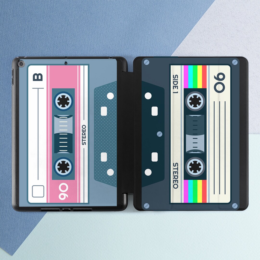Cassette Art iPad Case Retro iPad Case Pencil 90s Vintage Smart Case ...
