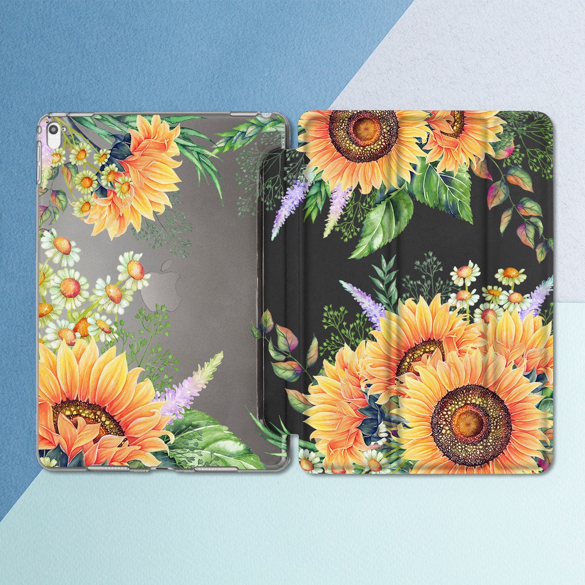 Sunflower iPad case Flowers Cute Floral Leaf iPad 9.7 2018 6th | Etsy