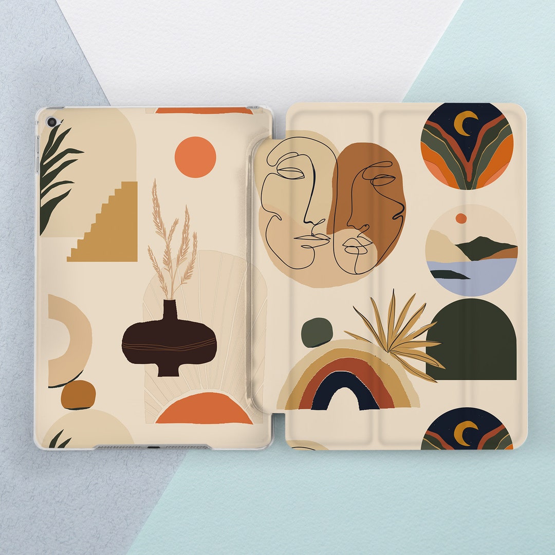 IPad Beige Cover Simple Decor Modern Art iPad 8th Gen Case iPad Case 10 ...