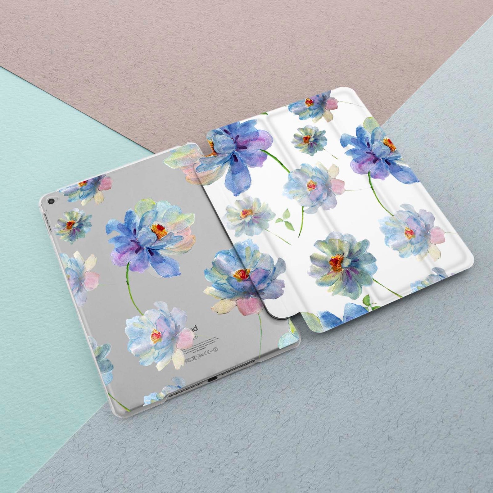 IPad case floral Blue flowers Summer Girl 6th gen 5th gen Pro | Etsy