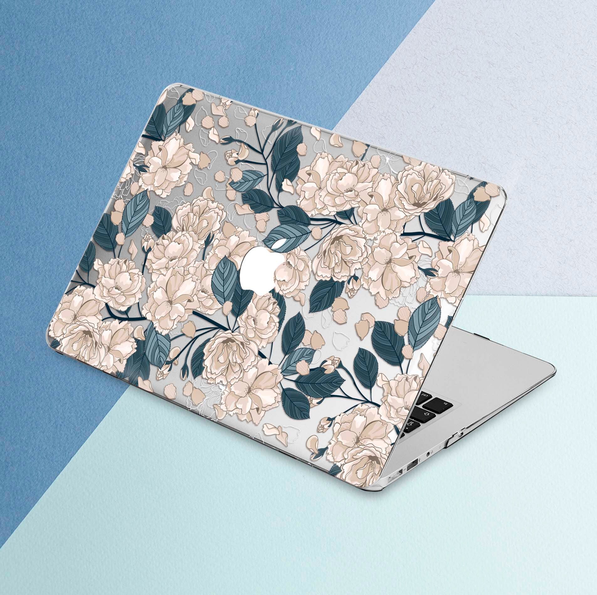 Macbook Vintage Floral Decor Macbook Case Clear Air 13 2019 - Etsy