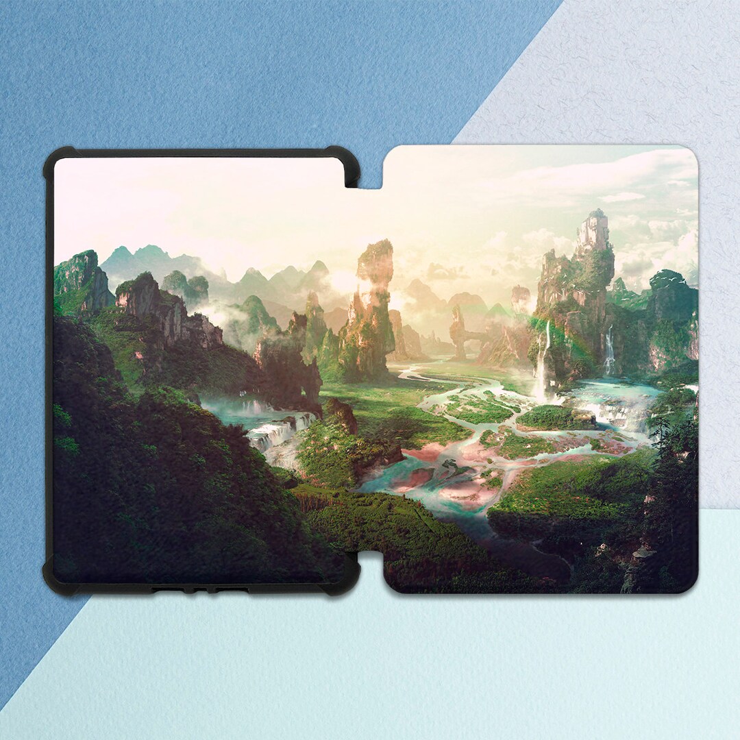 Kindle Case Fantasy Kindle Case Nature Inspirational Art Case Mountains ...