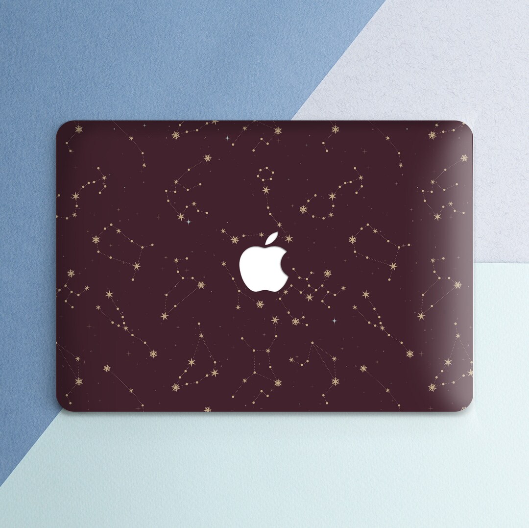 MacBook Case Stars Case Burgundy Constellations Art MacBook - Etsy
