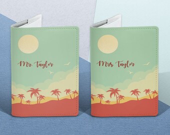 Palm Tree Leather Wallet - Etsy