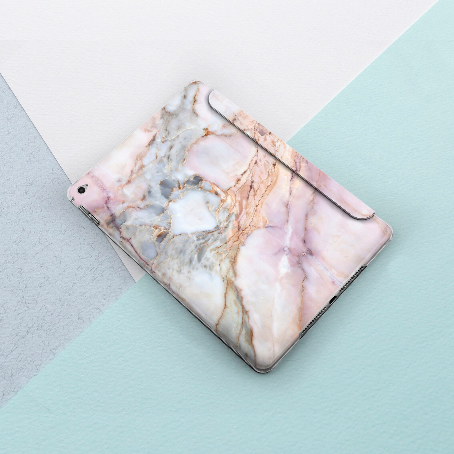 Rose Gold Marble Ipad Case 6th 5th Gen Pink Marble Ipad Pro - Etsy