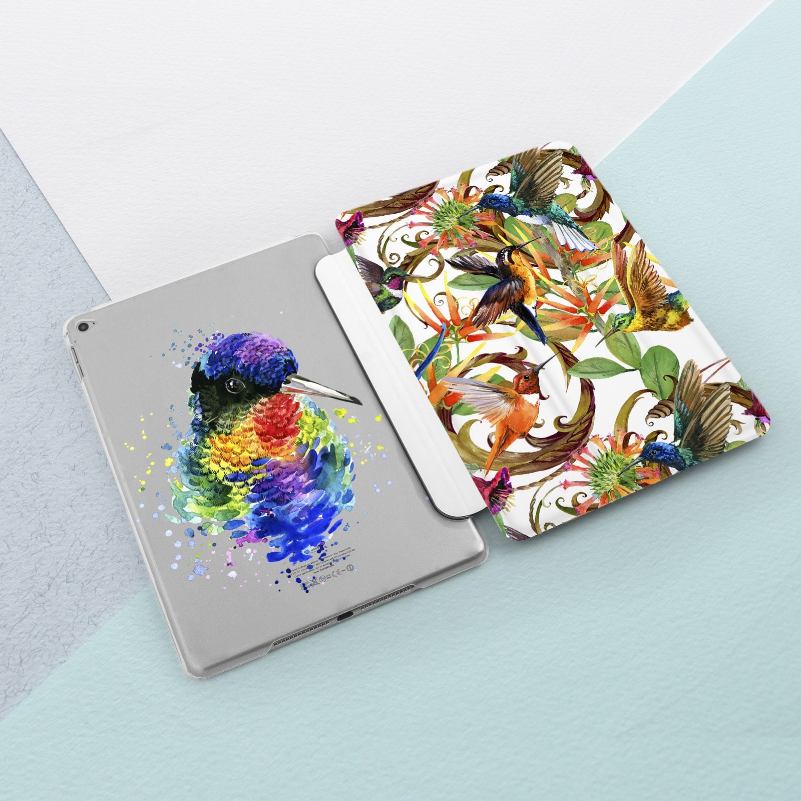 Tropical Ipad Case Hummingbird Watercolor Cute Floral Ipad 9.7 | Etsy