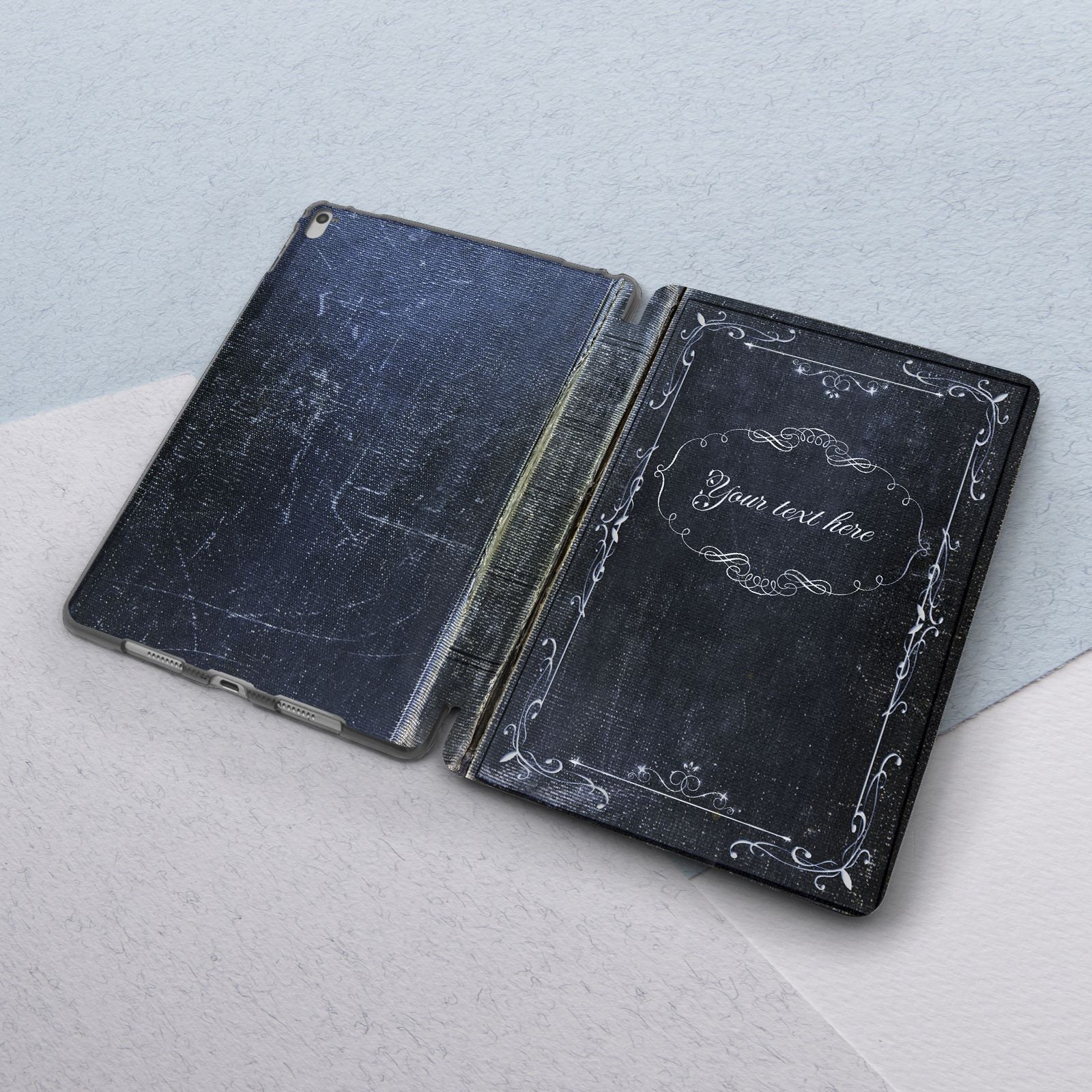 Dark Blue Case Vintage Book Print Ipad Case Custom Ipad Case - Etsy
