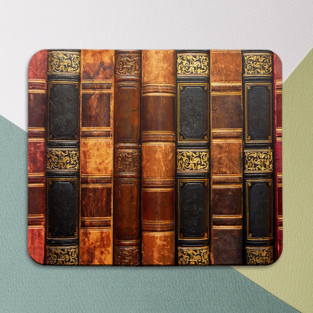 Mousepad Book Mousepad Library Vintage Design Square Mouse Pad Mouse ...