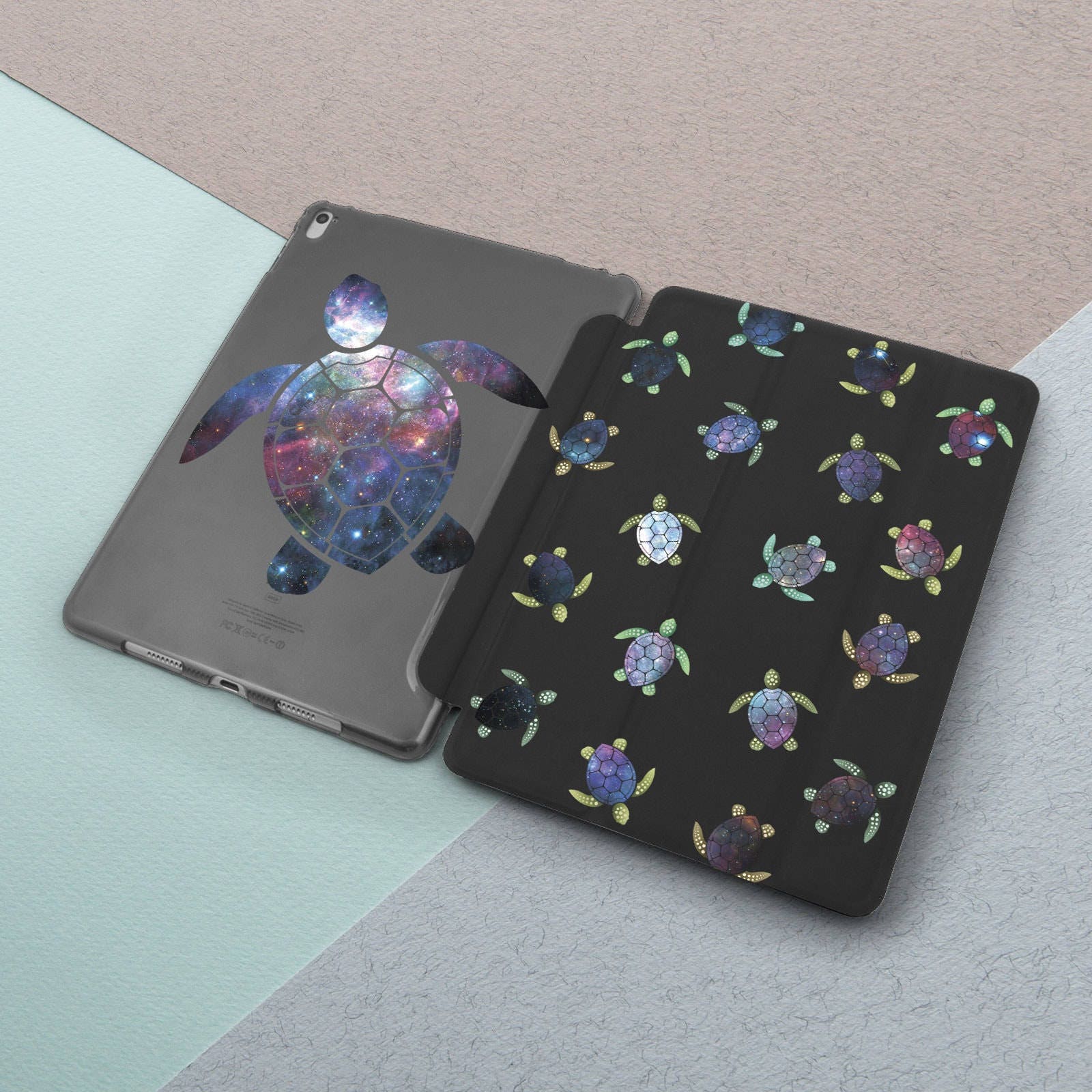 Turtle Ocean Space Animal Sea Galaxy Cute iPad Smart Cover Aesthetic ...