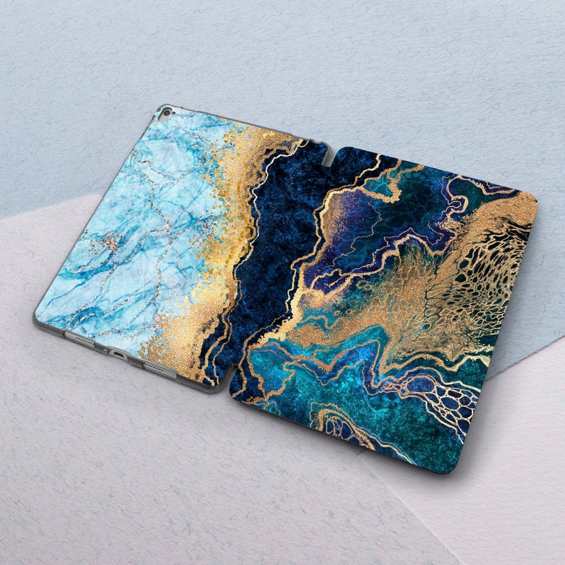 IPad blue marble iPad case stone iPad case 9 7 iPad 11 case | Etsy