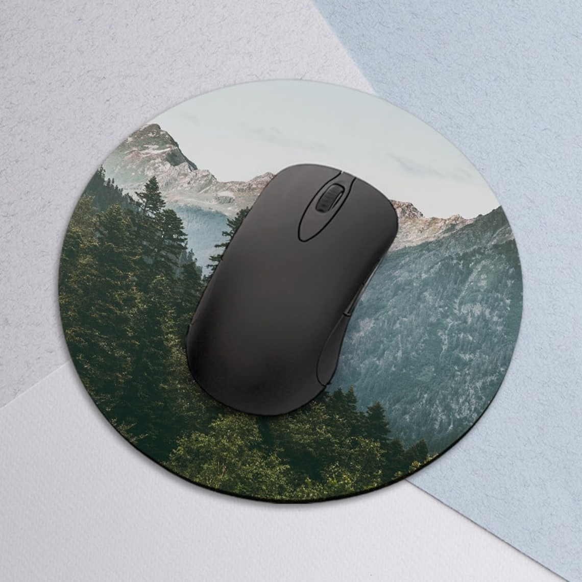 Mountain Mouse Pad Nature Mouse Pad Round Mousepad Office | Etsy
