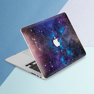 Space MacBook Case Galaxy Stars Blue MacBook Pro 13 Inch Colorful Black ...