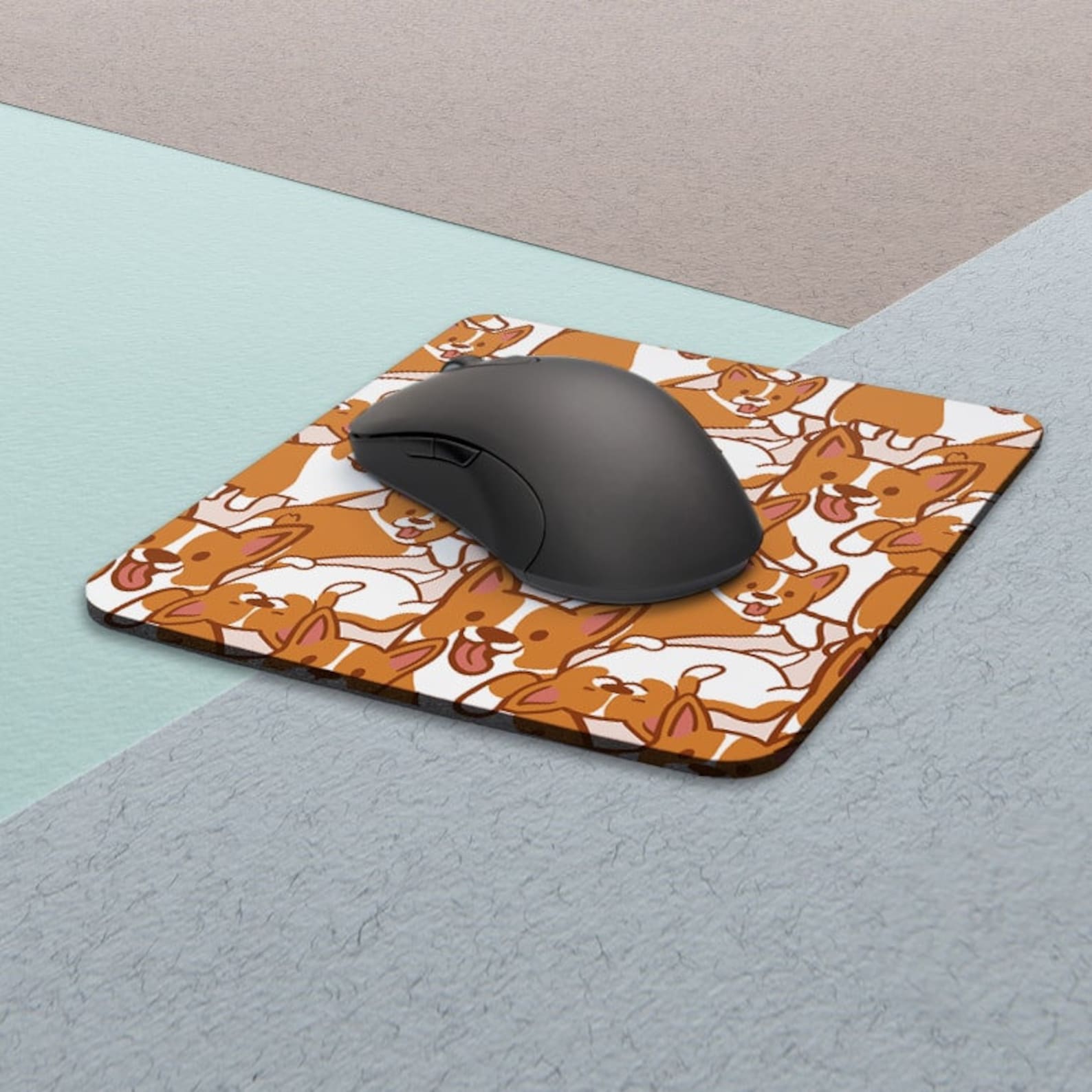 Cute Corgi Mouse Pad Dog Mouse Pad Cute Mouse Pad Round - Etsy