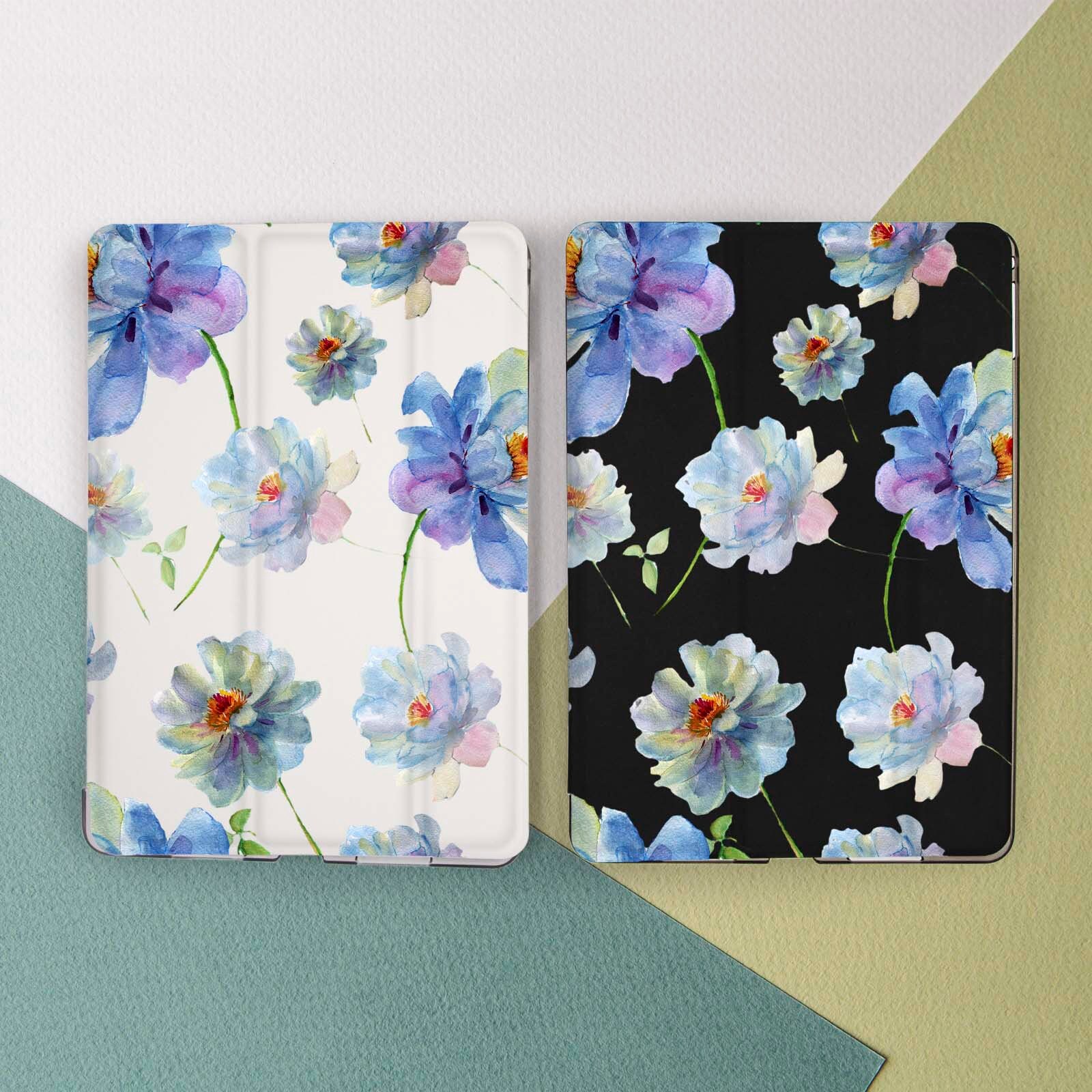 Ipad Case Floral Blue Flowers Summer Girl 6th Gen 5th Gen Pro - Etsy