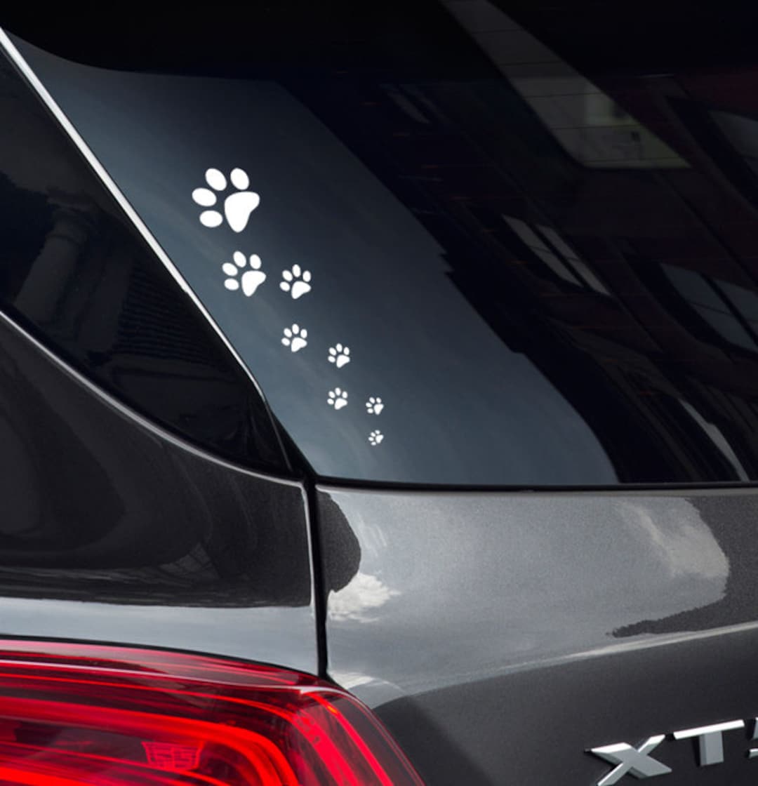 Paw Prints Decal - Etsy
