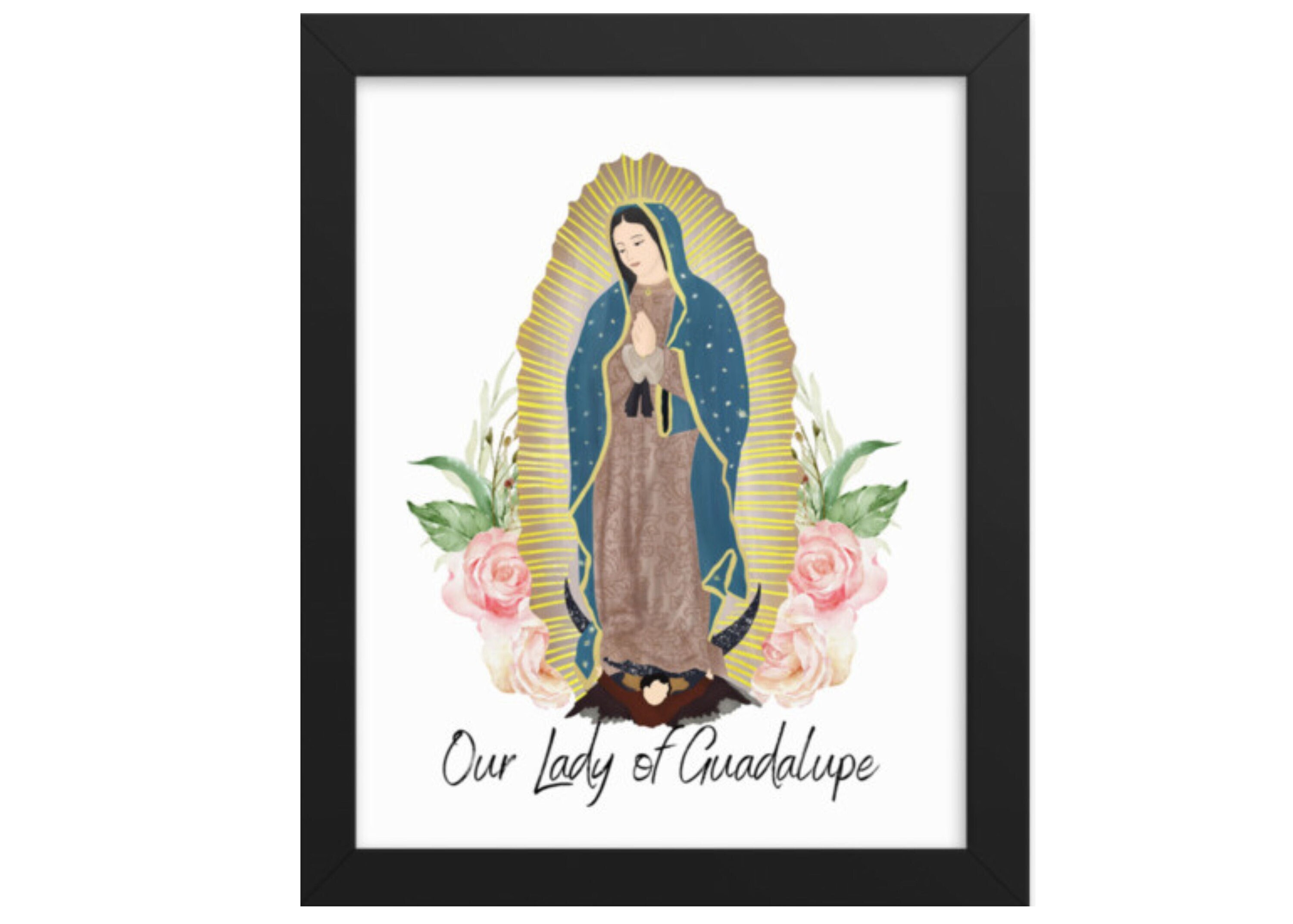 Our Lady of Guadalupe, DOWNLOADABLE PRINT 5x7, Catholic Printable Wall ...