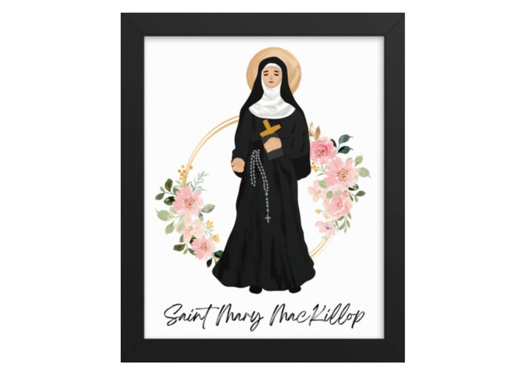 Saint Mary Mackillop Print: Catholic Wall Art, Home Decor (digital ...