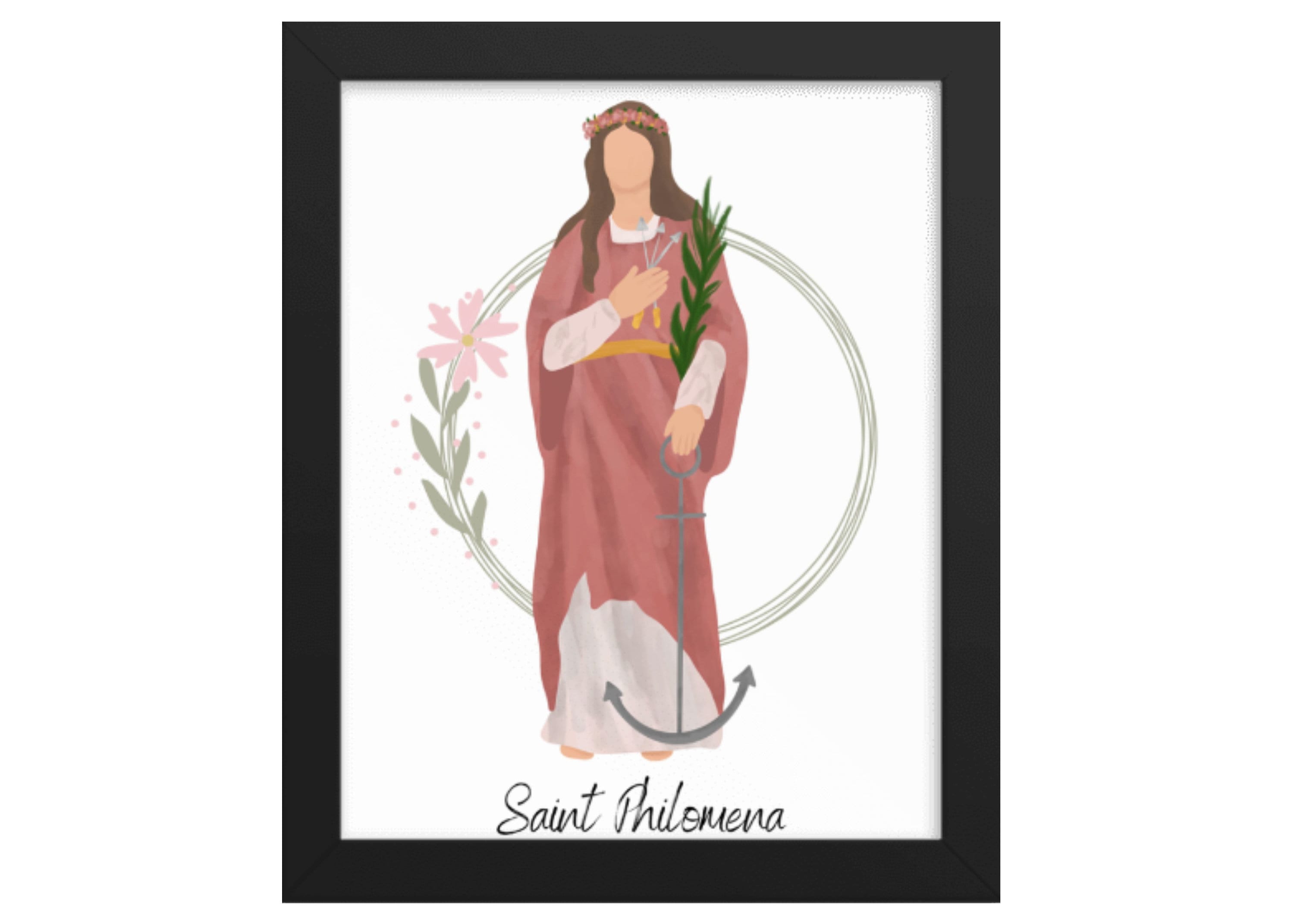 Saint Philomena, Catholic Saint Printable, DOWNLOADABLE PRINT, Catholic ...