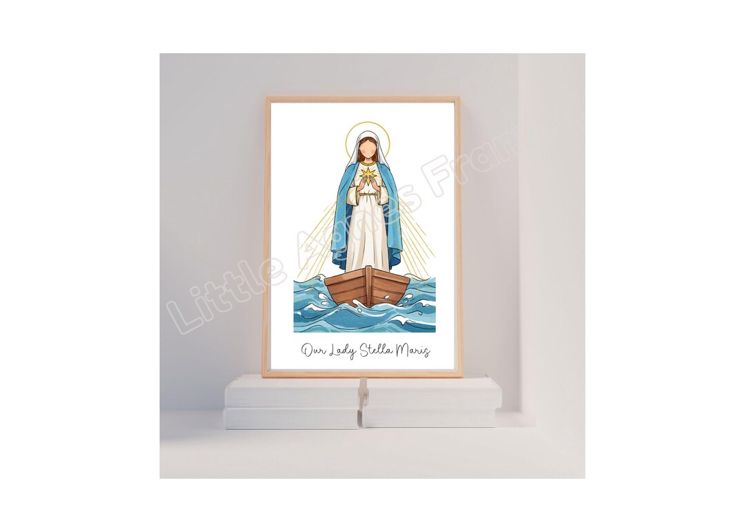 Our Lady Stella Maris, Catholic Saint Print - Etsy