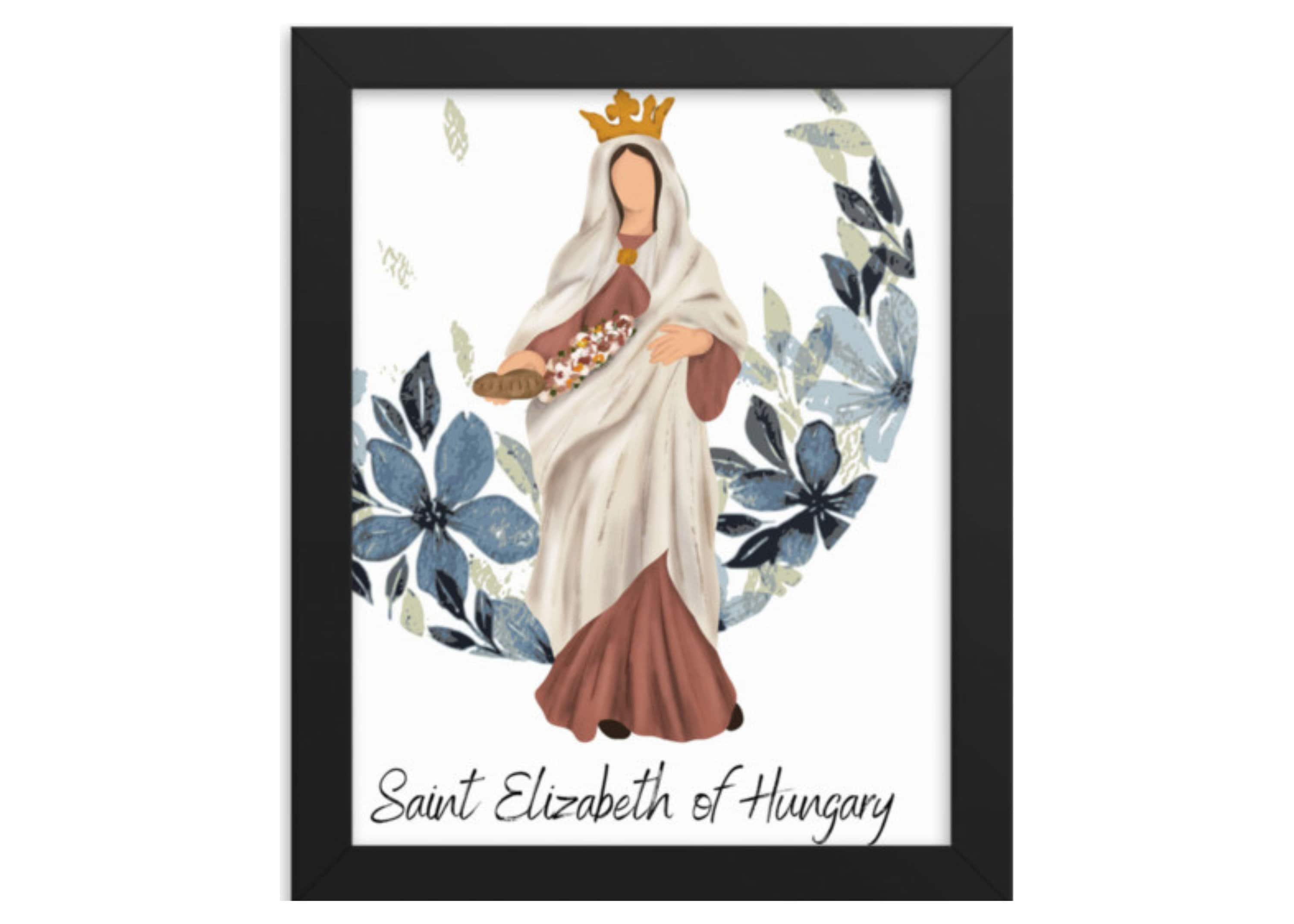 Saint Elizabeth of Hungary, DOWNLOADABLE PRINT, Catholic Printable Wall ...