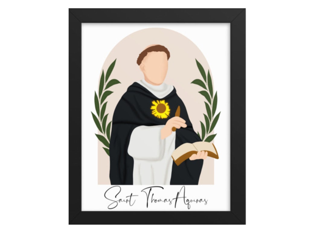 Saint Thomas Aquinas, Catholic Saint, DOWNLOADABLE PRINT, Catholic ...