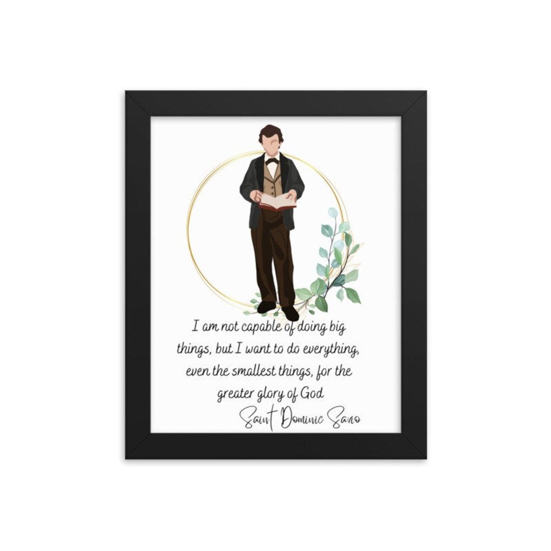 Saint Dominic Savio,downloadable PRINT 8x11, Catholic Printable Wall ...