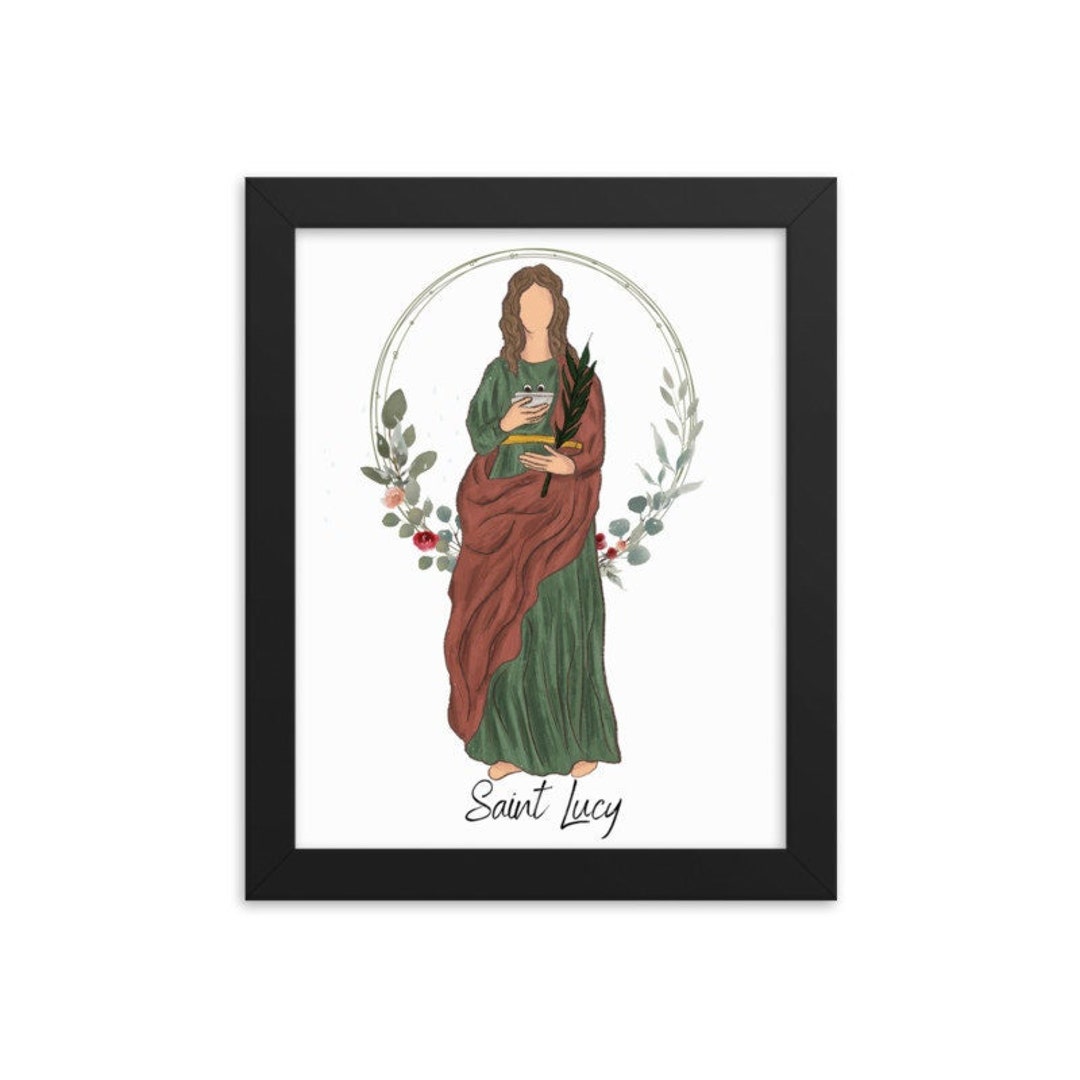 Saint Lucy, DOWNLOADABLE PRINT, Catholic Printable Wall Art, Catholic ...