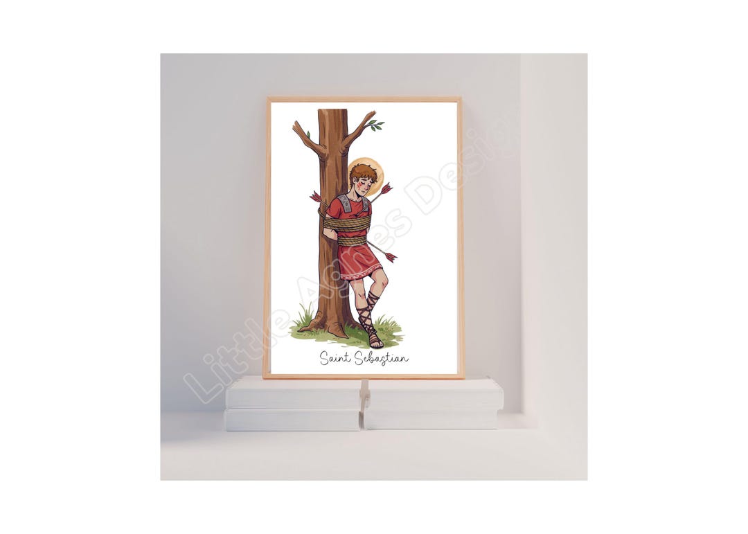 Saint Sebastian, Catholic Saint Print - Etsy