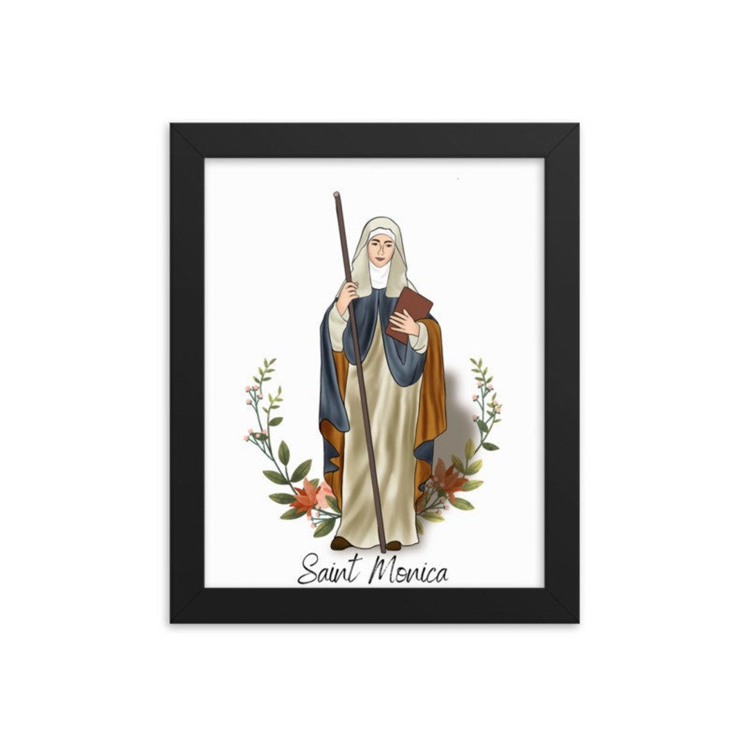 Saint Monica, DOWNLOADABLE PRINT, Catholic Printable Wall Art, Catholic ...
