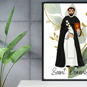 Saint Dominic DOWNLOADABLE PRINT Catholic Printable Wall - Etsy