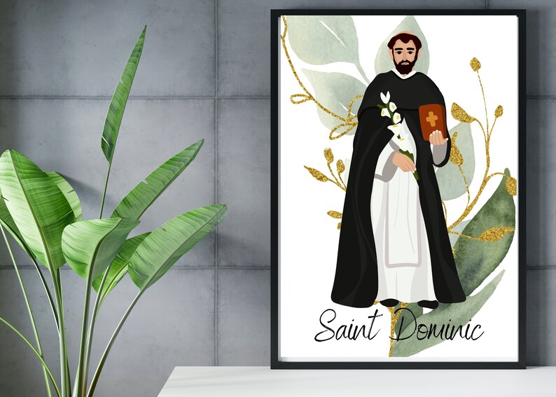 Saint Dominic, DOWNLOADABLE PRINT, Catholic Printable Wall Art ...