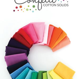 1/2 Yard - Confetti Cotton Riley Yellow Fabric, Solid Quilting Cotton ...